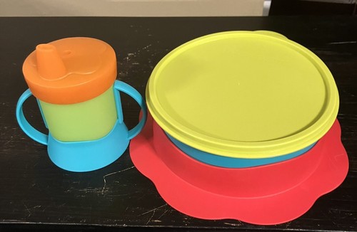 Tupperware Tupper kids Feeding Set -Red Blue | eBay