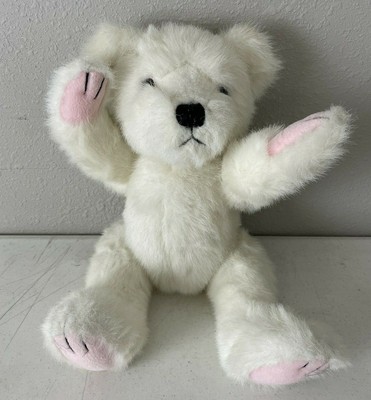 Vintage PBC International Teddy Bear Stuffed Plush White 18” Jointed ...