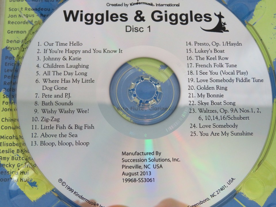 Kindermusik Our Time WIGGLES & GIGGLES Home CDs Music Kid Children | eBay