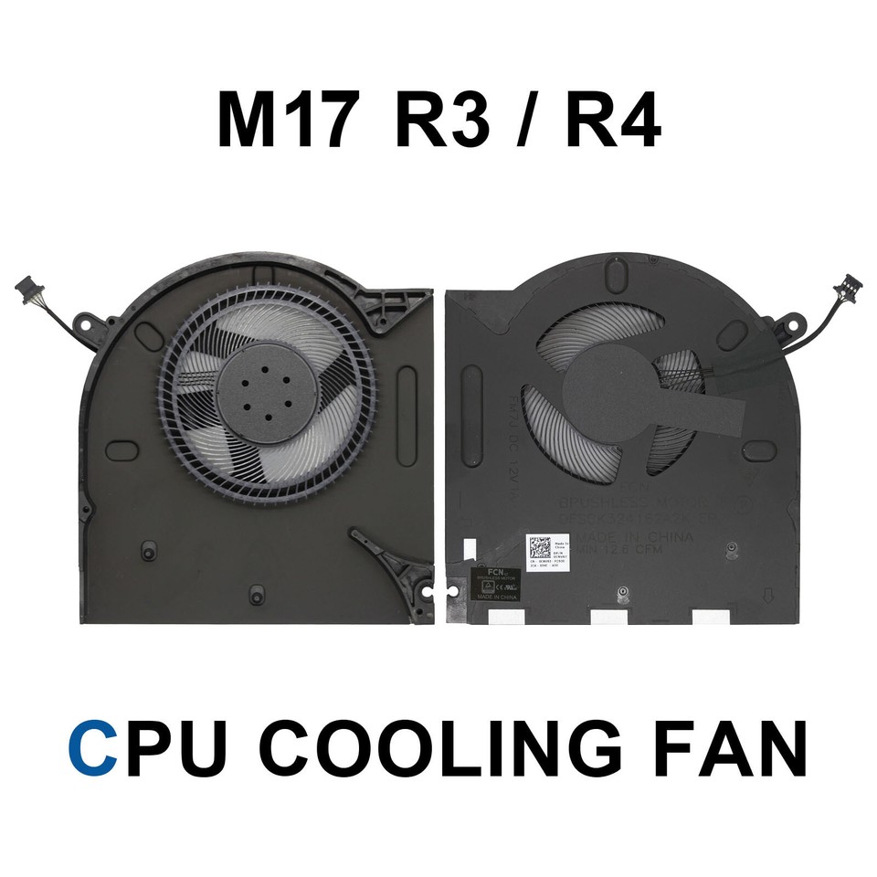 1 Pair OEM CPU + GPU Cooling Fan For DELL Alienware M15 M17 R3 R4 R5 R6 ...