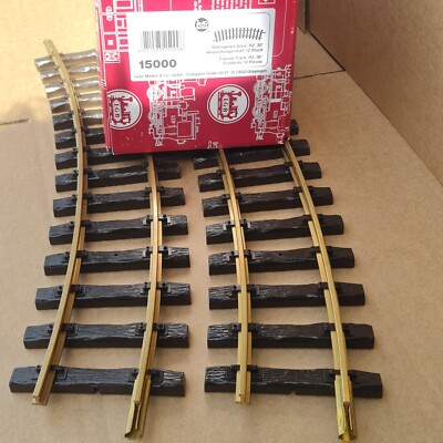 2 x LGB 15000 G Scale 45mm Garden Railway Train Brass Track R2 Radius ...