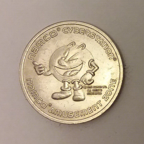 Namco Pac-Man Cyberstation Amusement Zone Arcade Game Token 24mm | eBay