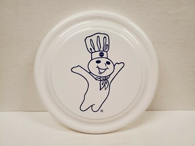 VINTAGE Pillsbury Doughboy Plastic 9" Frisbee White and Blue 8.7 ...