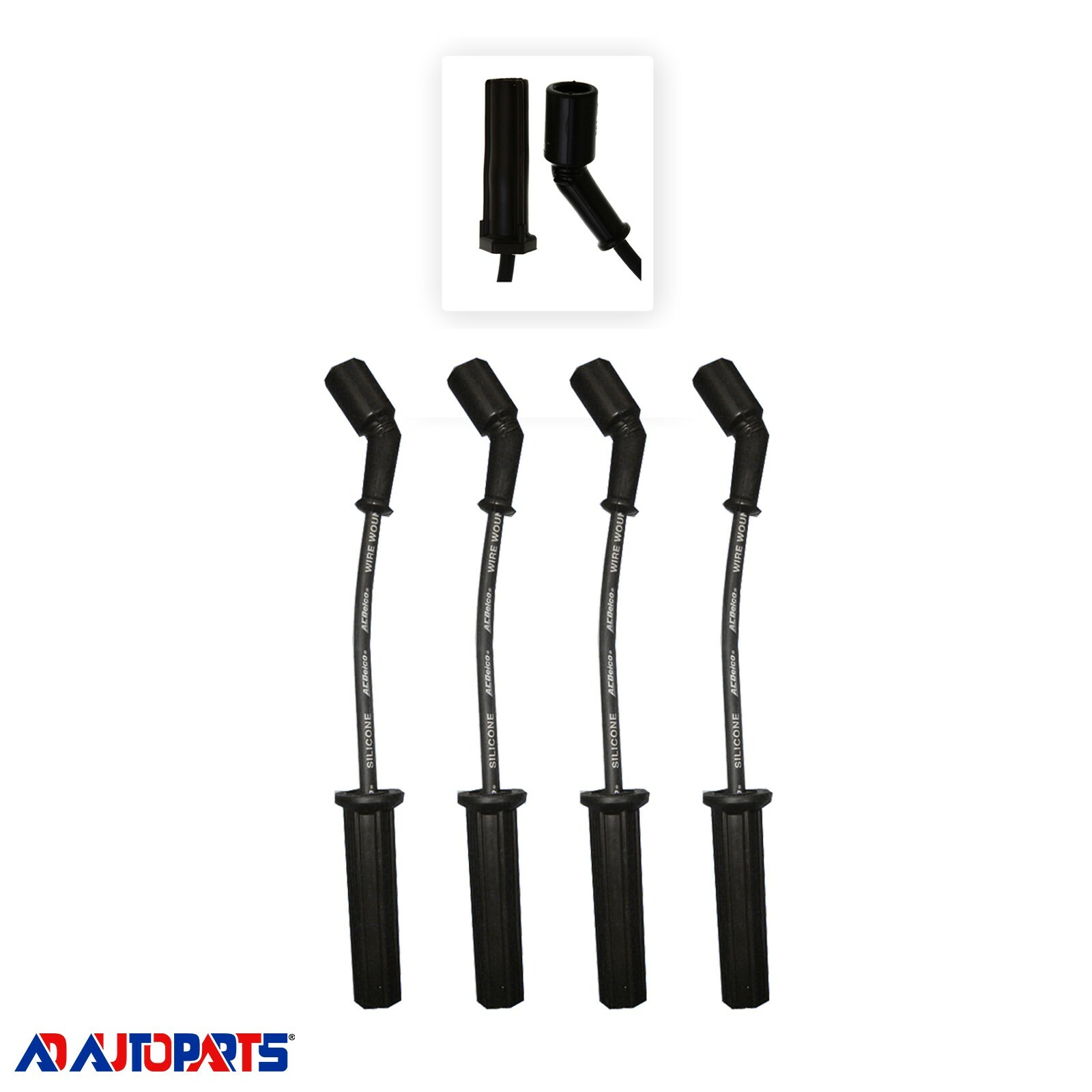 4 Delphi D514A Ignition Coils+4 OEM Spark Plug Wires+1 Bracket+1 ...