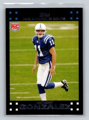 2007 Topps Rookie RC #326 Anthony Gonzalez Indianapolis Colts Football ...