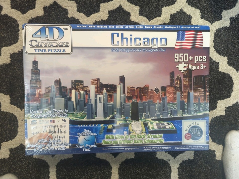 4D Cityscape Puzzle Chicago 1873-2015 | eBay