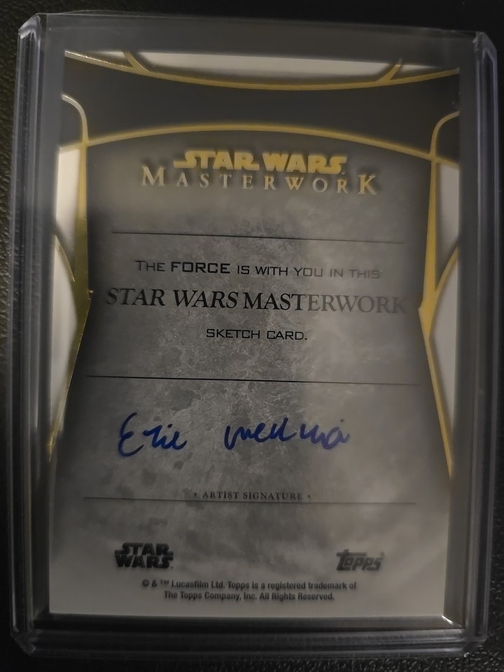 Topps Star Wars Masterwork Sketch Card Artist Signed 1/1 Queen Amidala ...