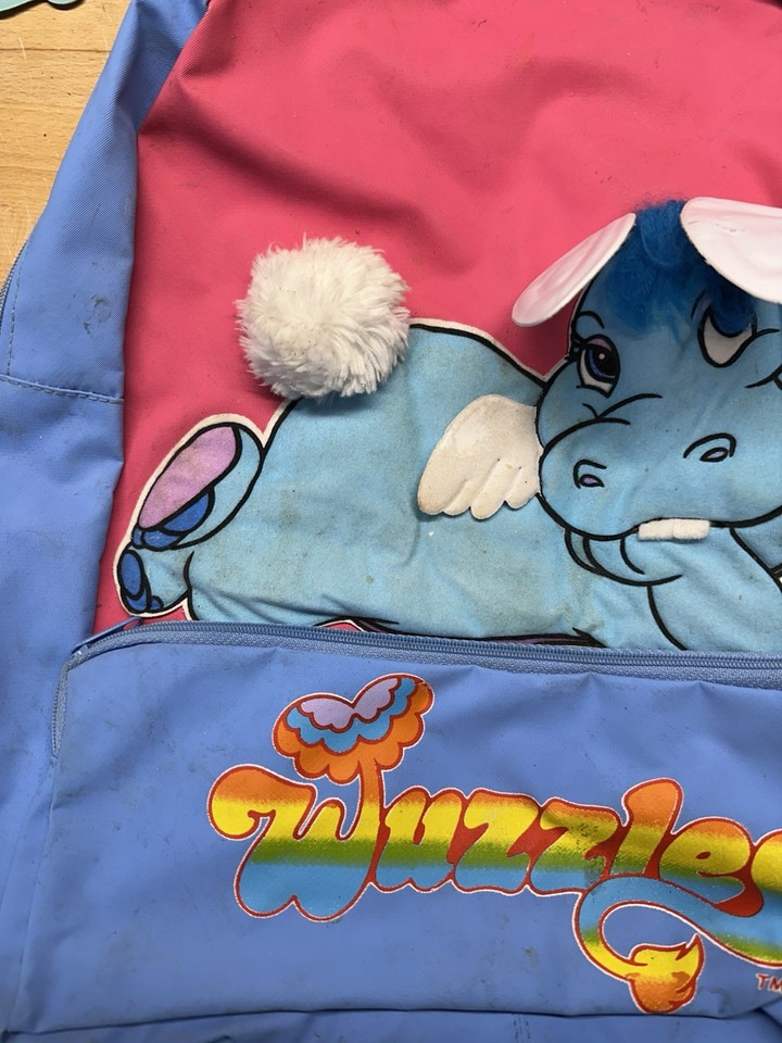 Very Rare Wuzzles Backpack Book Bag W/ Tag Disney 1985 Plush Lightly ...