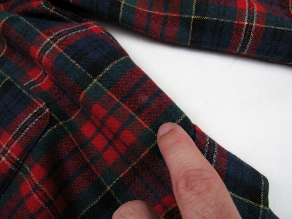Vtg Pendleton Wool Robe Mens Sz L ? Authentic Macpherson Red Tartan ...