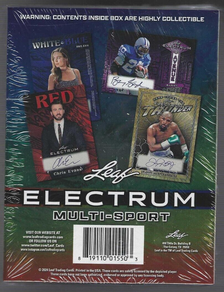 2024 LEAF ELECTRUM MULTI SPORT FACTORY SEALED HOBBY BOX | eBay