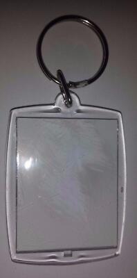 Passport Photo Size Clear Acrylic Blank Keyrings Key Fobs 45 x 35 mm ...