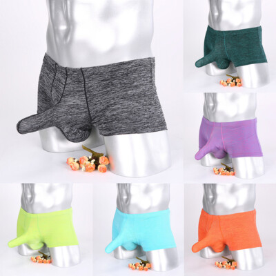 Men's Elephant Nose Underwear Long Sleeve Boxers Bulge Pouch Briefs ...