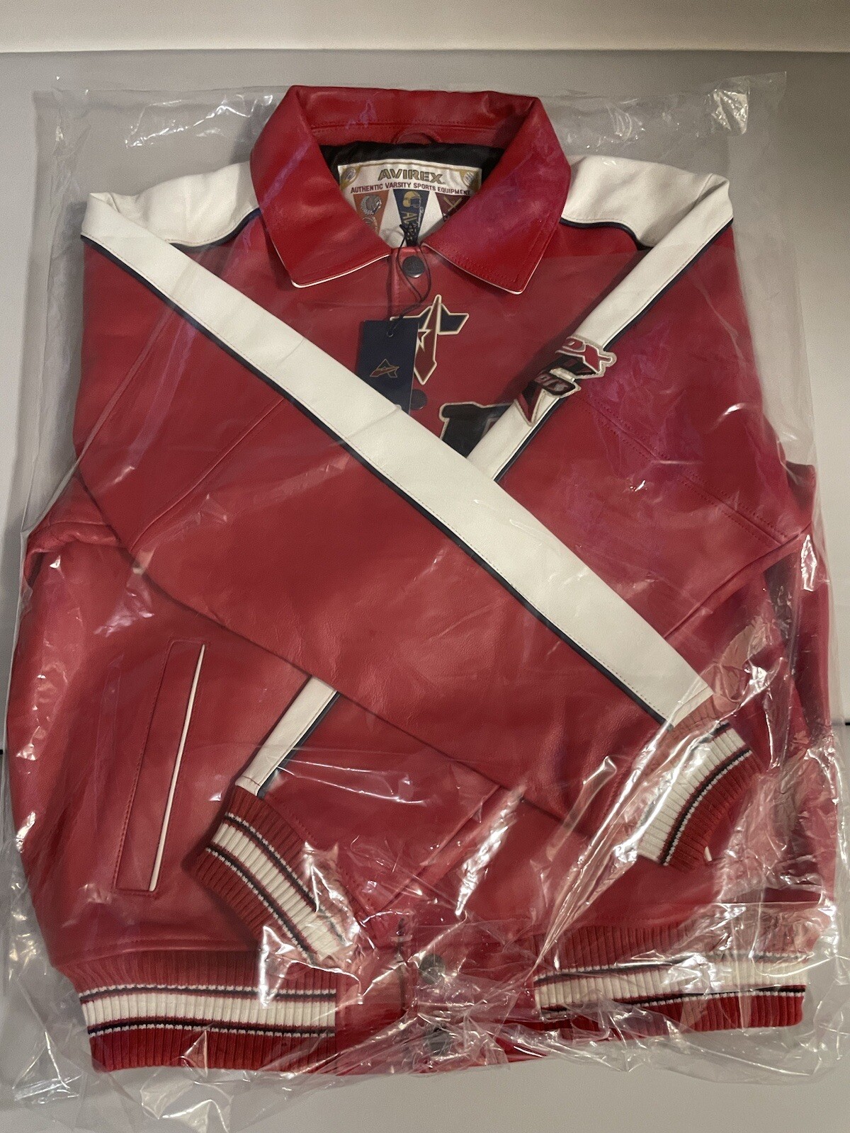 Notorious BIG Avirex leather jacket xl | eBay