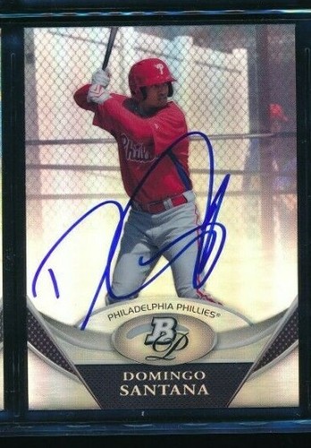 2011 Topps #BPP31 Domingo Santana Philadelphia Phillies Signed ...