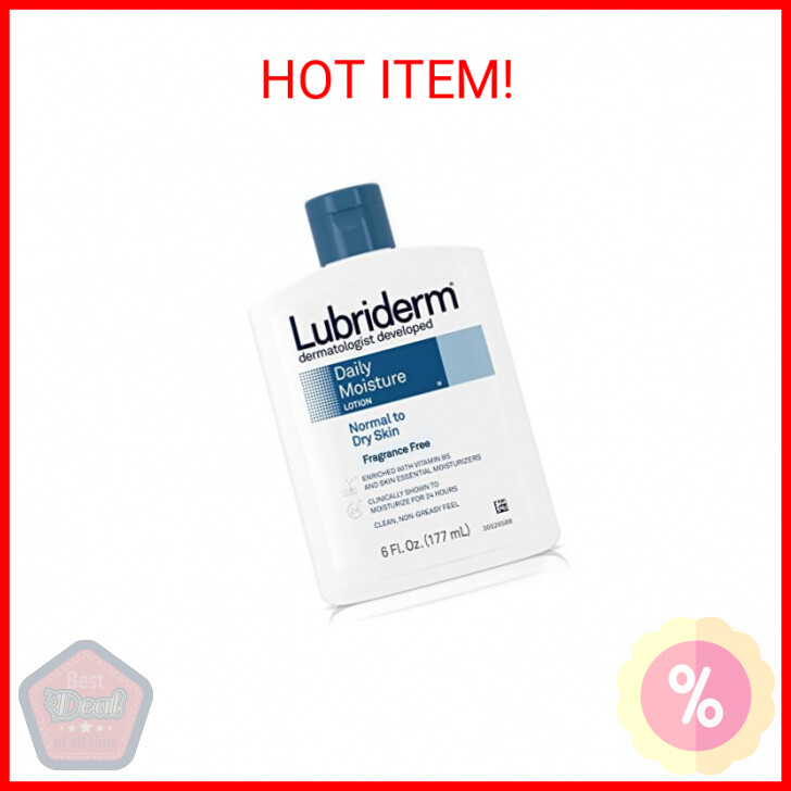 Lubriderm Fragrance Free Daily Moisture Lotion + Pro-Ceramide, Shea ...