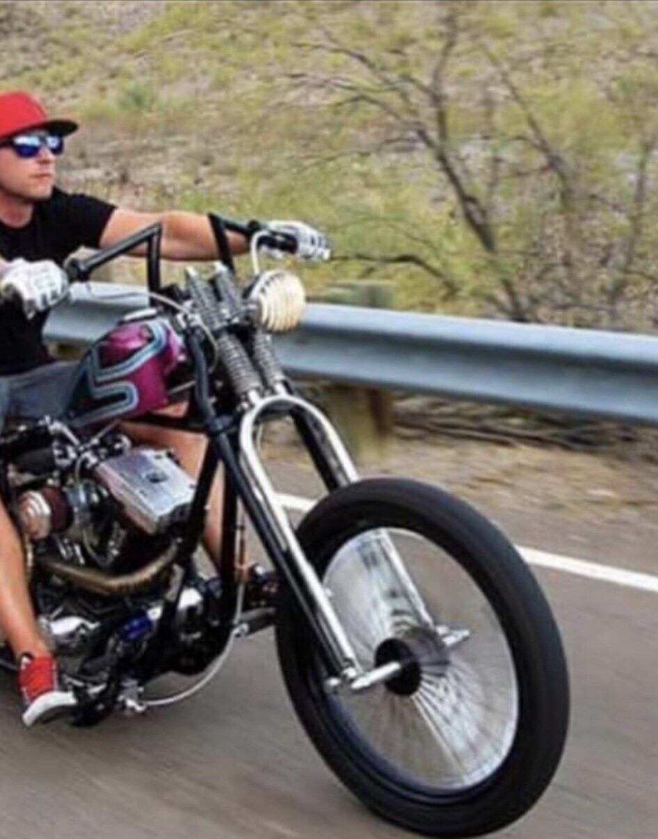 DNA Springer Front End Hoop Kit + Stabilizer Bobber IronHead Xs650 fork ...