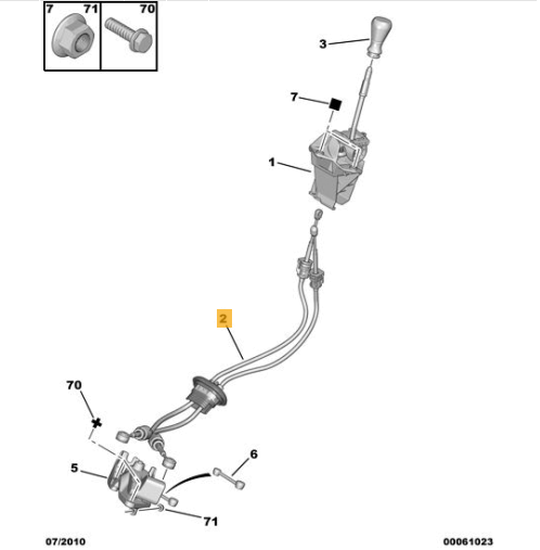GEAR LEVER LINKAGE CABLE SET FOR FIAT SCUDO PEUGEOT EXPERT 807 CITROEN ...