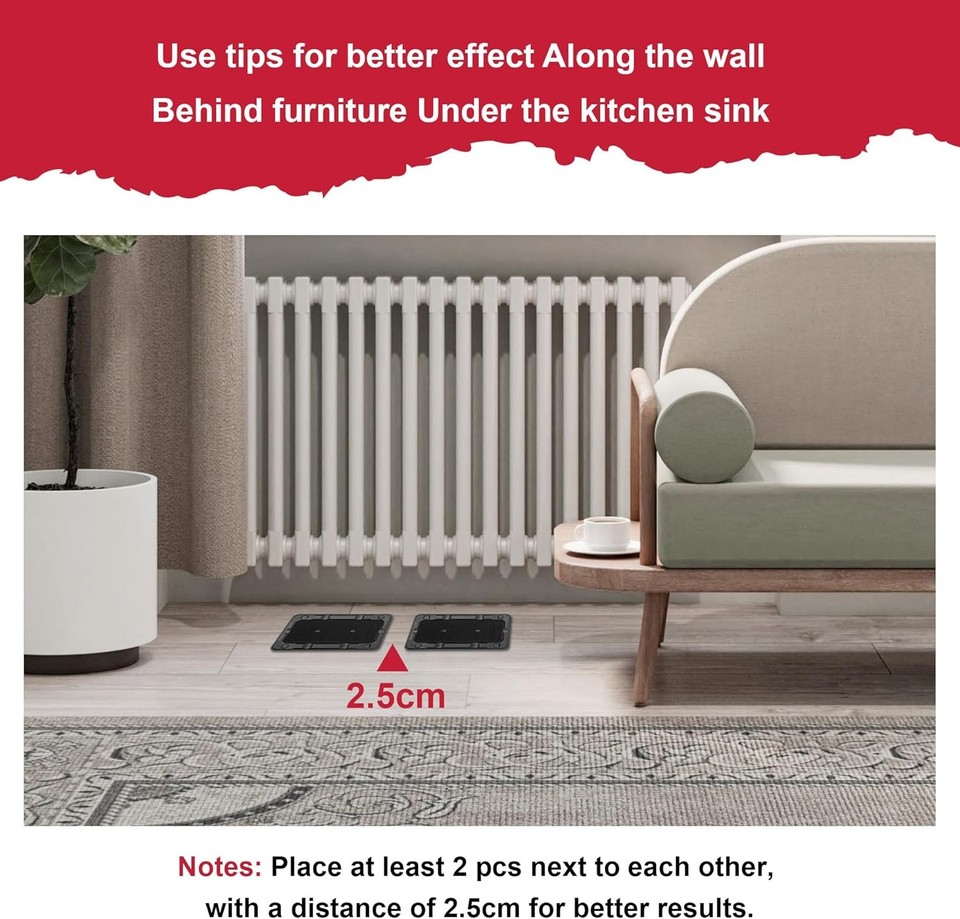 Mouse & Insect Traps 12 Pack, Heavier Sticky Traps with Non-Toxic Glue ...