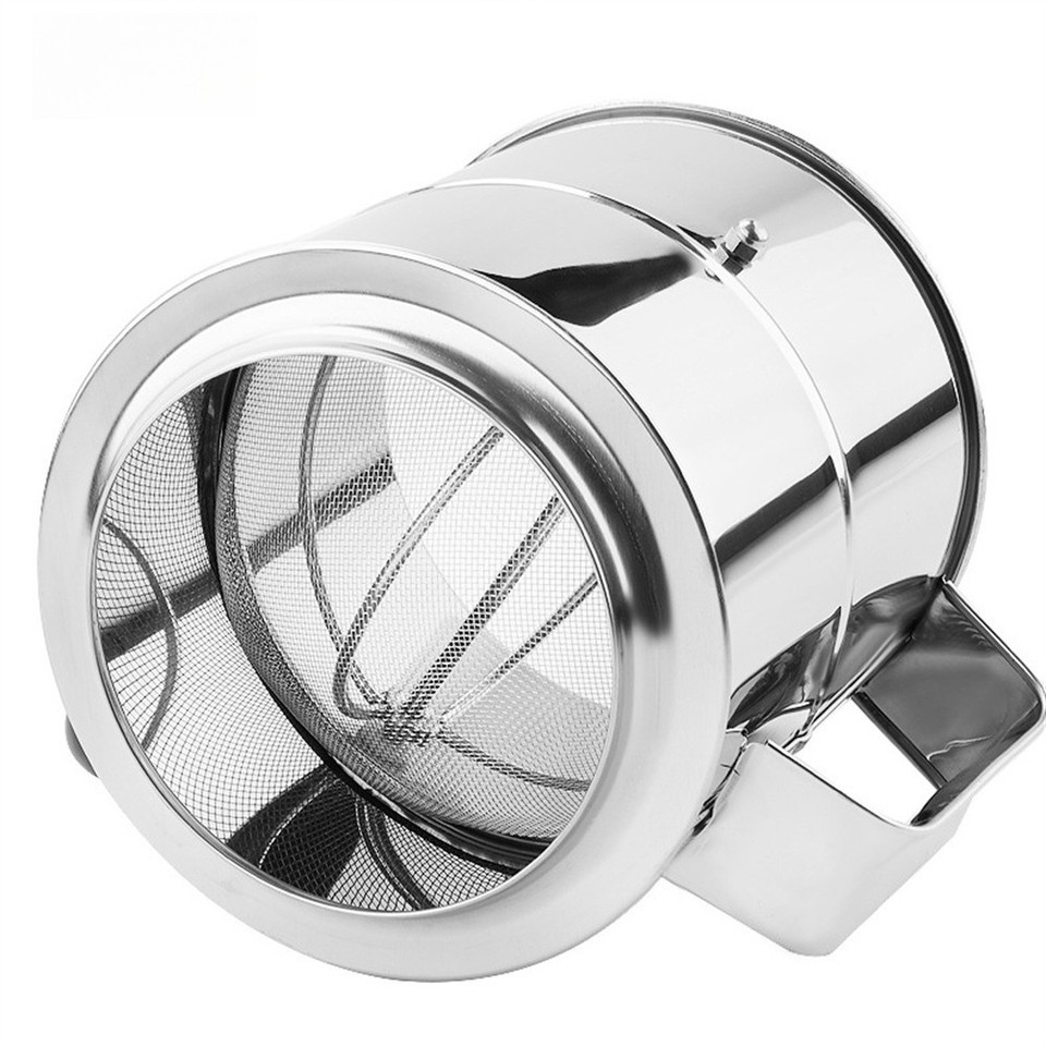 Conveniently sift flour with our Rotary Hand Crank Stainless Steel ...