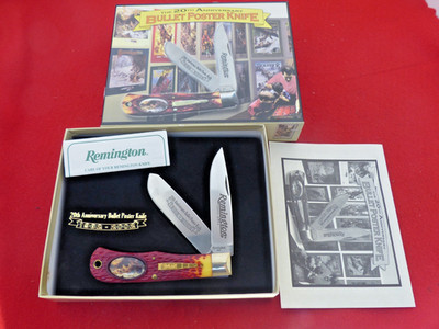 Remington USA 1986 20th Anniversary Bullet Poster Limited Knife mint | eBay