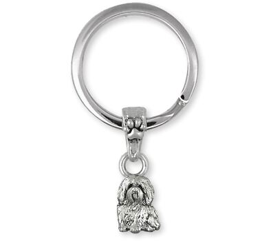 Maltese Jewelry Sterling Silver Handmade Maltese Dog Key Ring MHV43X-KR ...