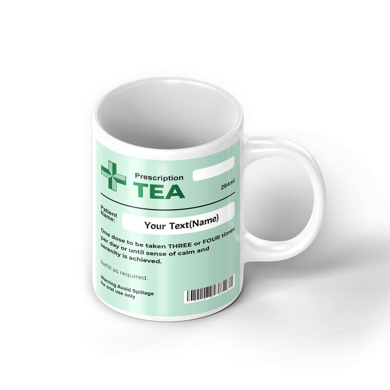 Personalised Tea Prescription Doctor Mug – Funny Novelty Gift for Tea ...