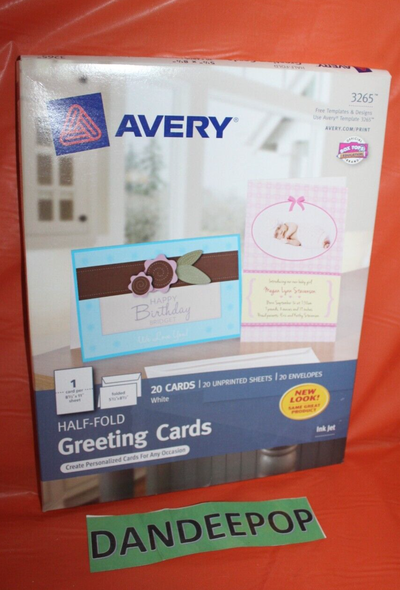 Avery Greeting Card Envelope Templates Amazon.com : Avery Printable