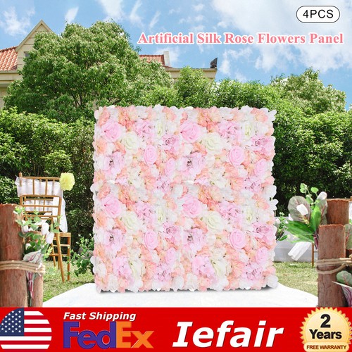 4PCS Artificial Flower Wall Weeding Party Background Decoration Flower ...