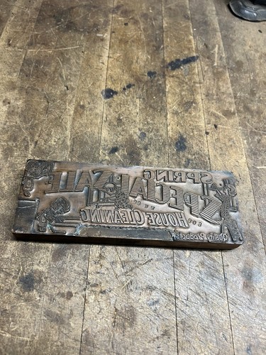Old Ink Press Plate Printer Block Engraving Spring Special Sale House ...