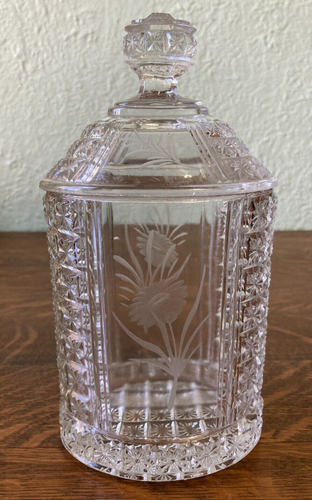 EAPG King Son & Company Antique Victorian 1885 No. 24 Pickle Jar & Lid ...