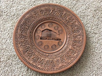 The Parthenon Clay Hanging Wall Plate - Handmade in Athens Greece - 3D ...