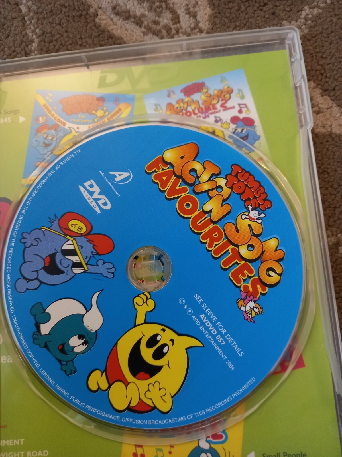 TUMBLE TOTS ACTION SONG FAVOURITES DVD KIDS WRONG COVER SEE DESCRIPTION ...