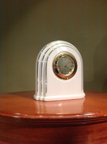 Vtg Lenox Porcelain Table Top Analog Clock Made USA New Battery | eBay