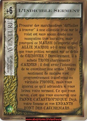 L'Indicible Serment RARE [Aventure] Limited FR Mythos CCG | eBay