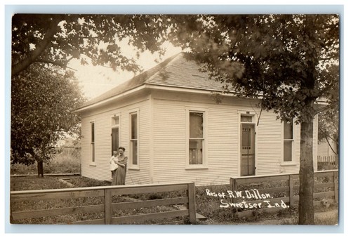 c1910's Res. Of R.W. Dillon Sweetser Indiana IN RPPC Photo Antique ...