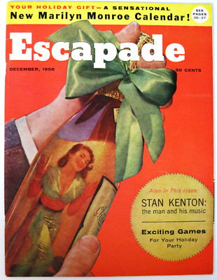 Marilyn Monroe ESCAPADE Magazine December 1956 Nude Monroe Centerfold ...