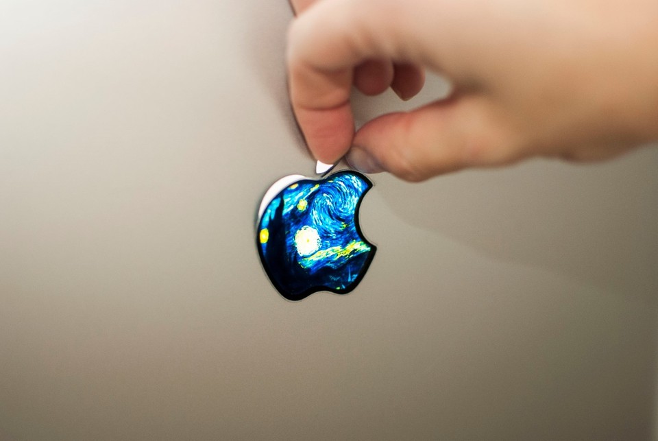 GLOWING PICASSO GIRL BEFORE MIRROR Apple MacBook Pro Air Mac Logo ...