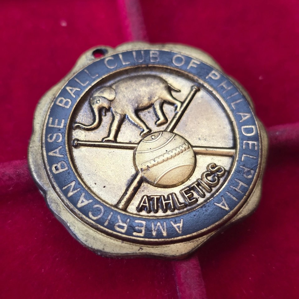 USED IN GREAT SHAPE- 1911 Philadelphia Athletics World Series Baseball ...