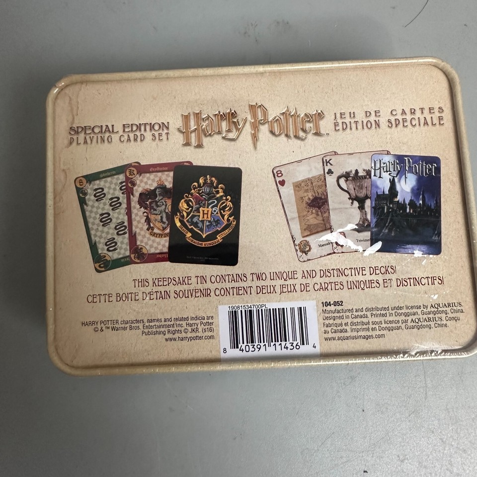 Wizarding World Harry Potter Special Edition Playing Cards Set New in Tin 840391138650| eBay