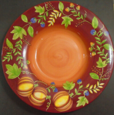 GATES WARE BY LAURIE GATES FALL AUTUMN SERVING BOWL PLATTER 18.5" | eBay