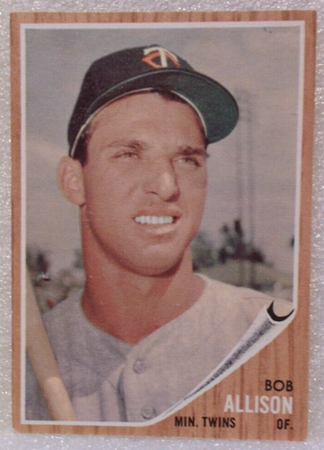 Collectible 1962 Topps Bob Allison Baseball Trading Card (#180) | eBay