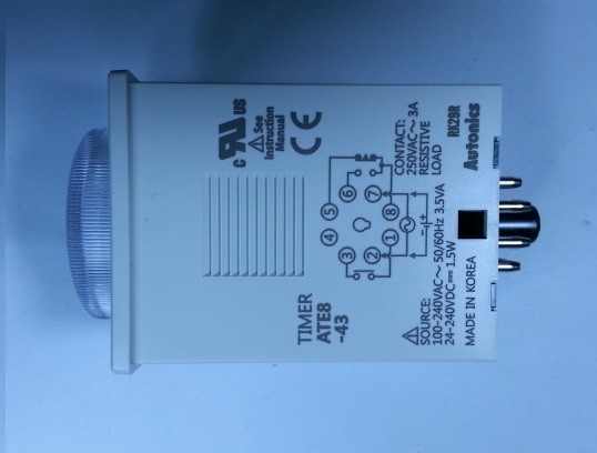 ATE8-43 Autonics Universal Analog Timer 3Sec, 30Sec, 3Min, 3Hour. W ...