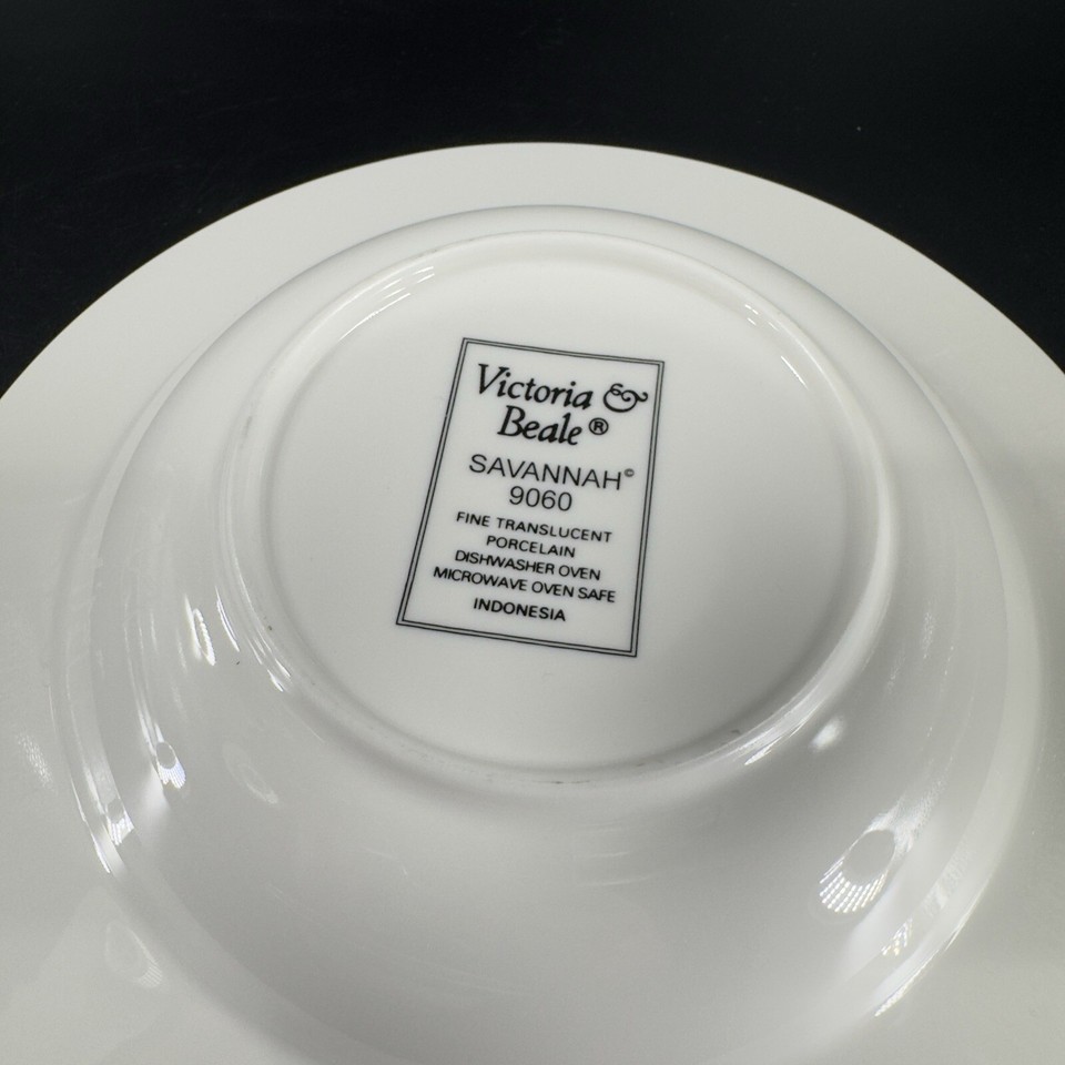 Victoria & Beale Savannah Porcelain Round Deep Dish Plate Bowl 8.5inch ...