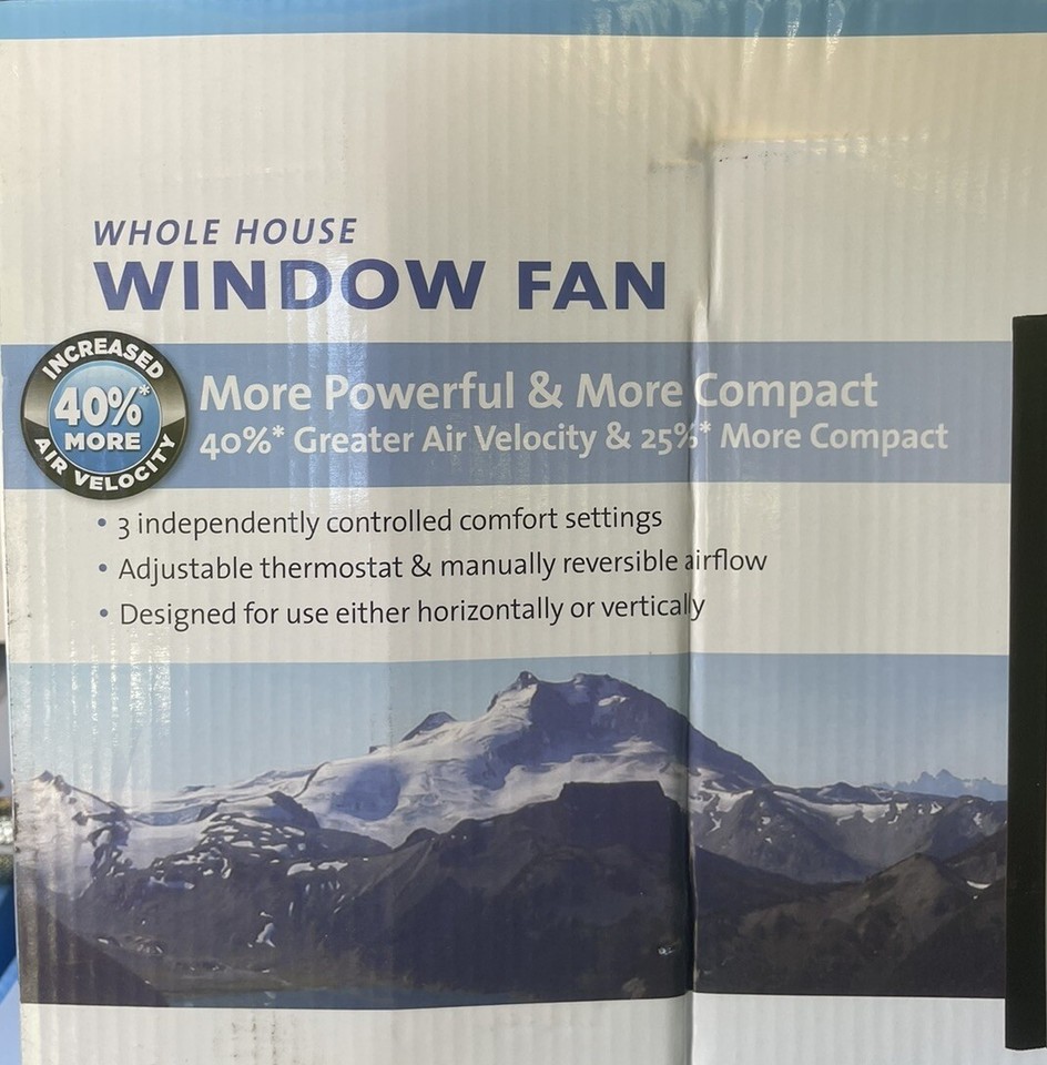 Bionaire BWF0502M Thin Compact Window Fan, 3 Blades, White New | eBay