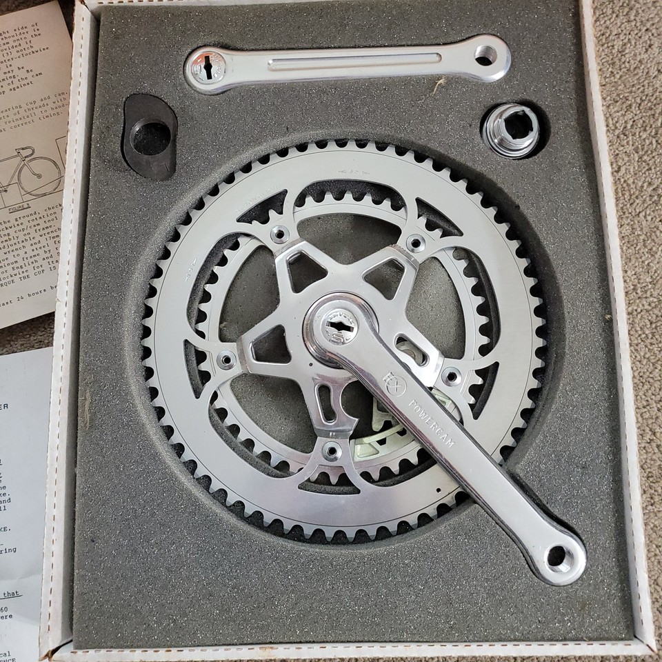 vintage NOS Stronglight EX Powercam crank road bike power cam 3 piece ...