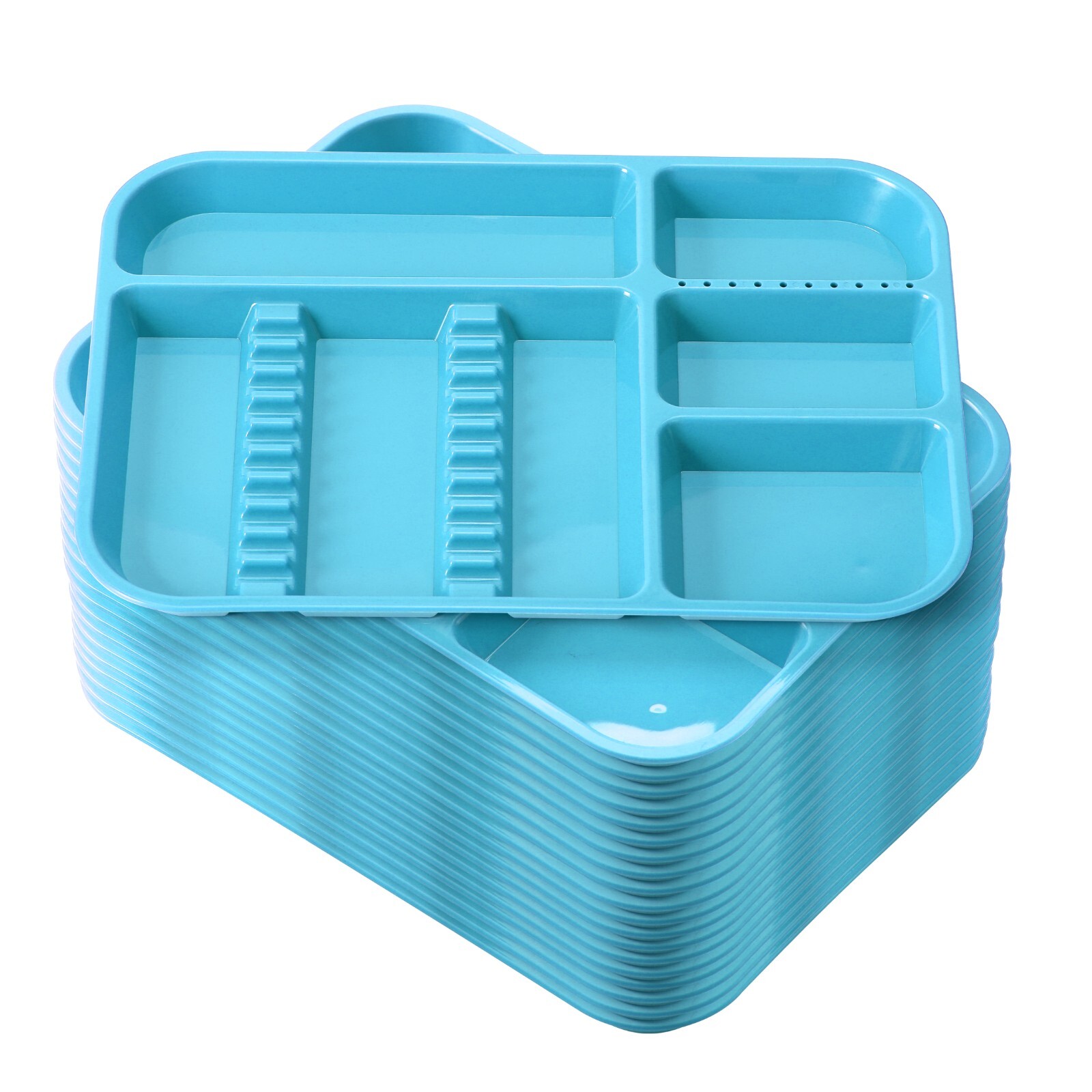 JMU Dental Divided Tray Autoclave Instrument Set Up Trays Plastic 13.38 ...