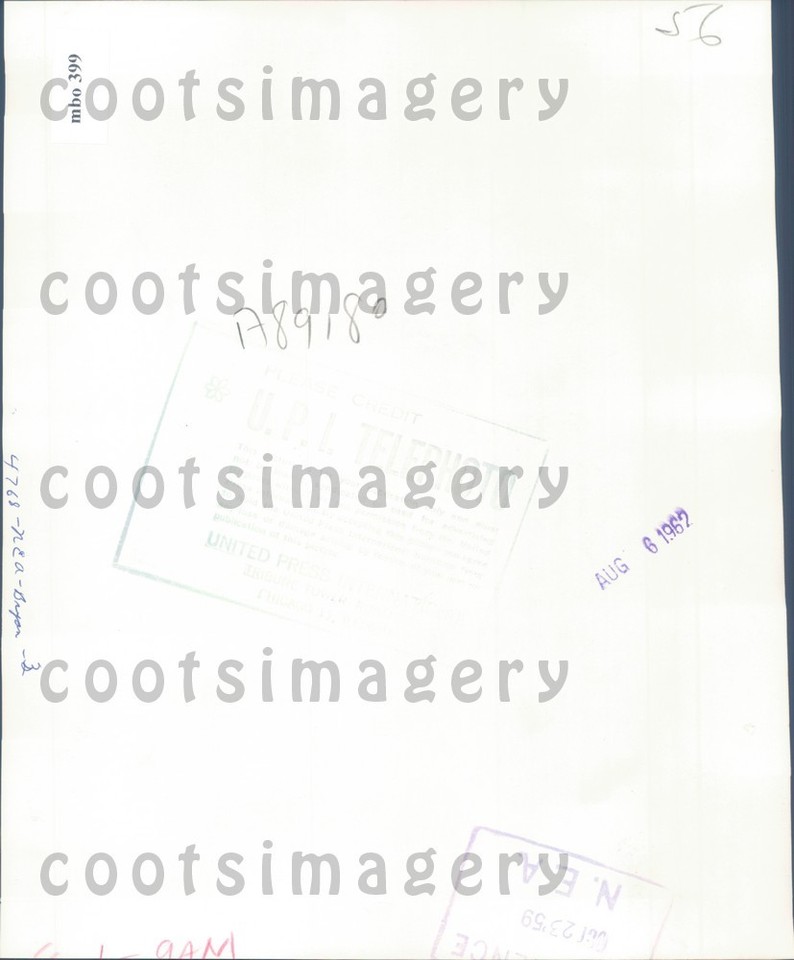 1959 US Army Maj General Bruce Medaris Redstone Arsenal Huntsville ...