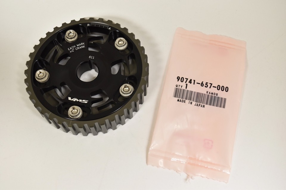 VMS x GATES RACING TIMING BELT & CAM GEAR FOR 96-00 HONDA CIVIC D16 ...