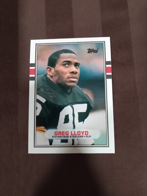 1989 Topps Traded Greg Lloyd Rookie Football Steelers #115T NM-Mint Set ...