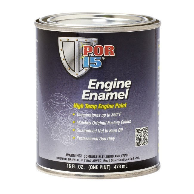 POR15 Ford Blue Engine Enamel Paint 473ml | Grelly UK